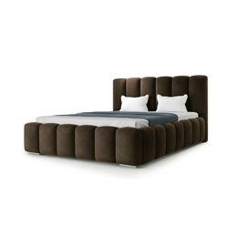 Höffner Polsterbett Baron braun Maße (cm): B: 160 H: 112 » Höffner