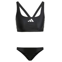 adidas Performance Sportbikini '3-Stripes V-Back' Damen Gr&ouml;&szlig;e S schwarz / wei&szlig;