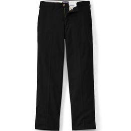 LANDS' END CLASSIC COMFORT. Bügelleichte Chino, Herren,  Schwarz, Baumwolle, by Lands' End