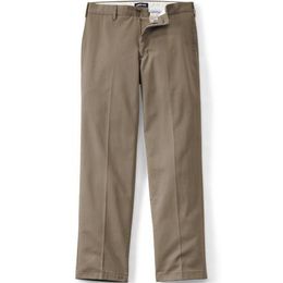 LANDS' END CLASSIC COMFORT. B&uuml;gelleichte Chinos, Lang-Gr&ouml;&szlig;e, Herren,  Beige, Baumwolle, by Lands' End