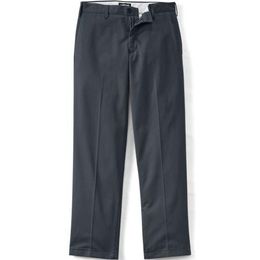 LANDS' END CLASSIC COMFORT. Bügelleichte Chino, Herren,  Grau, Baumwolle, by Lands' End
