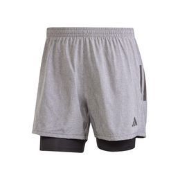 adidas Performance Sportshorts 'Own The Run' Herren Gr&ouml;&szlig;e XL grau / anthrazit / schwarz