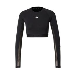 adidas Performance Funktionsshirt 'Hyperglam' Damen Größe XXS schwarz / weiß