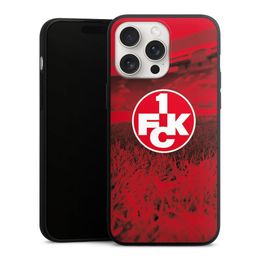 DeinDesign iPhone 15 Pro Max Handy Premium Silikon H&uuml;lle Handyh&uuml;lle schwarz Case 1. Fck 1. Fc Kaiserslautern Official Licensed Product Silikon Premium Case