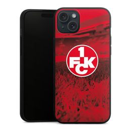 DeinDesign iPhone 15 Plus Handy Premium Silikon H&uuml;lle Handyh&uuml;lle schwarz Case 1. Fck 1. Fc Kaiserslautern Official Licensed Product Silikon Premium Case