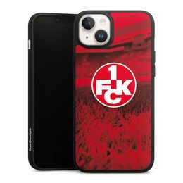 DeinDesign iPhone 14 Handy Premium Silikon H&uuml;lle Handyh&uuml;lle schwarz Case 1. Fck 1. Fc Kaiserslautern Official Licensed Product Silikon Premium Case