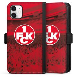 DeinDesign iPhone 11 Handy Klapph&uuml;lle Handyh&uuml;lle aus Kunst Leder schwarz Flip Case 1. Fck 1. Fc Kaiserslautern Official Licensed Product Sideflip mit Lasche