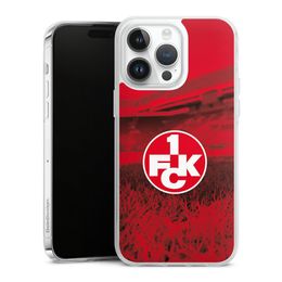 DeinDesign iPhone 14 Pro Max Handy Silikon H&uuml;lle Case transparent Handyh&uuml;lle 1. Fck 1. Fc Kaiserslautern Official Licensed Product Silikon Case
