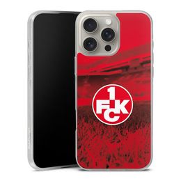 DeinDesign iPhone 16 Pro Max Handy Silikon H&uuml;lle Case transparent Handyh&uuml;lle 1. Fck 1. Fc Kaiserslautern Official Licensed Product Silikon Case