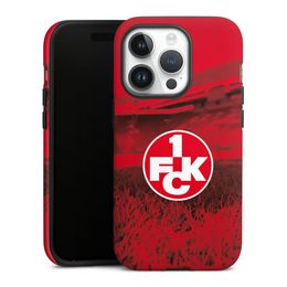 DeinDesign iPhone 14 Pro Handy Panzer Handyh&uuml;lle robuste Outdoor H&uuml;lle Schutzh&uuml;lle matt 1. Fck 1. Fc Kaiserslautern Official Licensed Product Tough Case