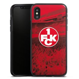 DeinDesign iPhone X Handy Silikon H&uuml;lle Case schwarz Handyh&uuml;lle 1. Fck 1. Fc Kaiserslautern Official Licensed Product
