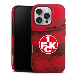 DeinDesign iPhone 16 Pro Handy Panzer Handyh&uuml;lle robuste Outdoor H&uuml;lle Schutzh&uuml;lle gl&auml;nzend 1. Fck 1. Fc Kaiserslautern Official Licensed Product Tough Case