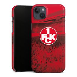 DeinDesign iPhone 14 Plus Handy Premium Case Smartphone Handyh&uuml;lle Schutzh&uuml;lle gl&auml;nzend 1. Fck 1. Fc Kaiserslautern Official Licensed Product Premium Case