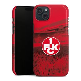 DeinDesign iPhone 15 Plus Handy Premium Case Smartphone Handyh&uuml;lle Schutzh&uuml;lle gl&auml;nzend 1. Fck 1. Fc Kaiserslautern Official Licensed Product Premium Case