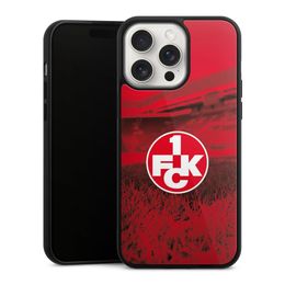 DeinDesign iPhone 15 Pro Max Handy Gallery Case Handyh&uuml;lle 9H Geh&auml;rtetes Glas R&uuml;ckseite H&uuml;lle 1. Fck 1. Fc Kaiserslautern Official Licensed Product Gallery Case