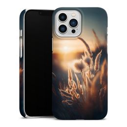 DeinDesign iPhone 13 Pro Max Handy Premium Case Smartphone Handyh&uuml;lle Schutzh&uuml;lle matt Sun Pampasgras Nature Premium Case