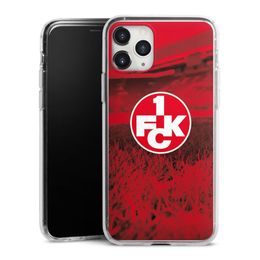 DeinDesign iPhone 11 Pro Max Handy Silikon H&uuml;lle Case transparent Handyh&uuml;lle 1. Fck 1. Fc Kaiserslautern Official Licensed Product Silikon Case