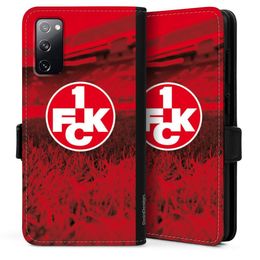 DeinDesign Galaxy S20 Handy Klapph&uuml;lle Handyh&uuml;lle aus Kunst Leder schwarz Flip Case 1. Fck 1. Fc Kaiserslautern Official Licensed Product Sideflip mit Lasche