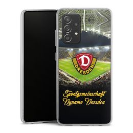 DeinDesign Galaxy A52s 5G Handy Silikon H&uuml;lle Case transparent Handyh&uuml;lle Sgd Sg Dynamo Dresden Official Licensed Product Silikon Case