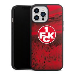 DeinDesign iPhone 13 Pro Max Handy Premium Silikon H&uuml;lle Handyh&uuml;lle schwarz Case 1. Fck 1. Fc Kaiserslautern Official Licensed Product Silikon Premium Case