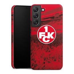 DeinDesign Galaxy S22 Handy Premium Case Smartphone Handyh&uuml;lle Schutzh&uuml;lle gl&auml;nzend 1. Fck 1. Fc Kaiserslautern Official Licensed Product Premium Case