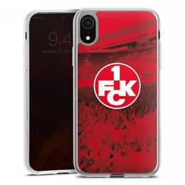 DeinDesign iPhone Xr Handy Silikon H&uuml;lle Case transparent Handyh&uuml;lle 1. Fck 1. Fc Kaiserslautern Official Licensed Product Silikon Case
