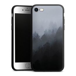 DeinDesign iPhone SE (2020) Handy Premium Silikon H&uuml;lle Handyh&uuml;lle schwarz Case Kunst Nature Tree Silikon Premium Case