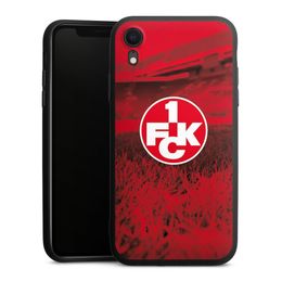 DeinDesign iPhone Xr Handy Premium Silikon H&uuml;lle Handyh&uuml;lle schwarz Case 1. Fck 1. Fc Kaiserslautern Official Licensed Product Silikon Premium Case