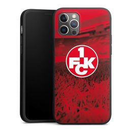 DeinDesign iPhone 12 Pro Handy Premium Silikon H&uuml;lle Handyh&uuml;lle schwarz Case 1. Fck 1. Fc Kaiserslautern Official Licensed Product Silikon Premium Case