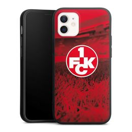 DeinDesign iPhone 12 mini Handy Premium Silikon H&uuml;lle Handyh&uuml;lle schwarz Case 1. Fck 1. Fc Kaiserslautern Official Licensed Product Silikon Premium Case