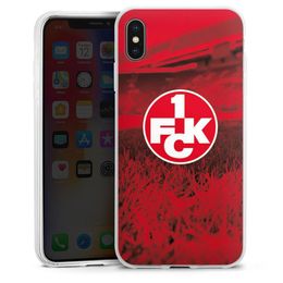 DeinDesign iPhone Xs Max Handy Silikon H&uuml;lle Case transparent Handyh&uuml;lle 1. Fck 1. Fc Kaiserslautern Official Licensed Product Silikon Case