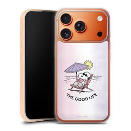 DeinDesign iPhone 17 Pro Max Handy Silikon H&uuml;lle Case transparent Handyh&uuml;lle Snoopy Official Licensed Product Peanuts Silikon Case