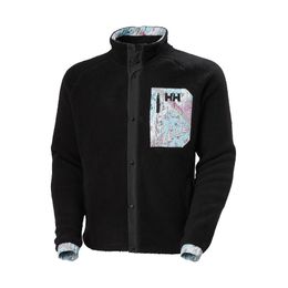 Helly Hansen Funktionsfleecejacke 'Panorama Pile Snap' Herren Größe M hellblau / gelb / hellpink / schwarz