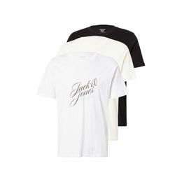 Jack & Jones JACK & JONES T-Shirt 'JORInwood' Herren Größe XXXL beige / blau / schwarz / weiß