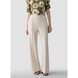 Jerseyhose Lecomte "Hose", Damen, Gr. 48, Normalgr&ouml;&szlig;en, beige, 55%Viskose, 40%Polyester, 5%Elastan, unifarben, weit, Hosen Jerseyhose