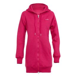 Trainingsjacke WINSHAPE "Hoodie-Jacke J006", Damen, Gr. XXL, pink (deep pink), 65% Polyester, 35% Baumwolle, ohne Ausschnitt, Jacken Trainingsjacke, Street Style