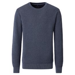 Casamoda Herren Strickpullover "Casamoda Pullover uni"blau, Gr. L, 100% Baumwolle, Pullover