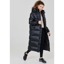 ENDURANCE ATHLECIA Steppmantel ATHLECIA "Elly", Damen, Gr. 32, schwarz, 100% Nylon, unifarben, lang, Mäntel, mit innovativer Primaloft-Wattierung