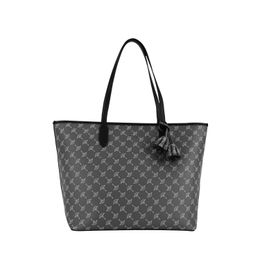 JOOP! JOOP Damen Shopper "cortina 1.0 shopper lhz"schwarz, Lederimitat, bedruckt, Taschen, mit herausnehmbarer Reißverschluss-Tasche