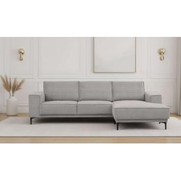 Ecksofa OTTO HOME, B:280cm H:85cm T:152cmlight grau, 92%PES 8%NY, Wohnzimmer, Sofas, "Polsterecke Oland, Struktur, Flachgewebe, Luxus-Microfaser,