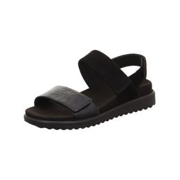 Riemchensandale Legero "Legero Sandalen Veloursleder", Damen, Gr. 36, schwarz, Veloursleder, Schuhe