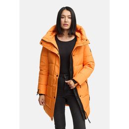 Winterjacke Marikoo "Karumikoo XVI", Damen, Gr. 5XL, orange, Obermaterial: 100% Polyester; Futter: 100% Polyester; Wattierung: 100% Polyester; Ärmelfutter: 100% Polyester, Jacken, mit großer Kapuze, Topseller