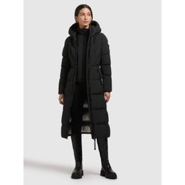 Steppmantel Khujo "SORIA", Damen, Gr. M, schwarz, 100% Polyester, unifarben, eingesetzt elastischer Bund mit Windstopper, Mäntel