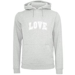 Kapuzenpullover F4NT4STIC "Love University Valentinstag Herz", Damen, Gr. L, erdgrau, Obermaterial: 65% Baumwolle, 35% Polyester, relaxed fit, Pullover Kapuzenpullover, Premium Qualit&auml;t