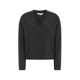 Strickpullover Soft Rebels "Soft Rebels Sweater SRWest", Damen, Gr. M, 659 charcoal melange, Obermaterial: 70% Wolle, 30% Nylon, Pullover
