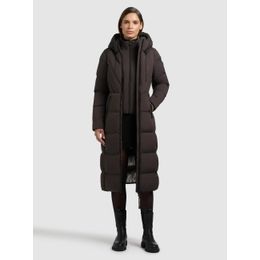Steppmantel Khujo "SORIA", Damen, Gr. L, moody plum, 100% Polyester, unifarben, eingesetzt elastischer Bund mit Windstopper, Mäntel