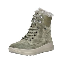 Schnürstiefelette Legero "Legero Stiefelette Nubukleder", Damen, Gr. 37,5, hellgrün, Nubukleder, Schuhe