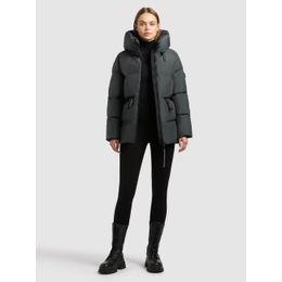 Steppjacke Khujo "ELLIS2", Damen, Gr. L, foam grün, 100% Polyester, unifarben, eingesetzt Rippbündchen mit Windstopper, Jacken