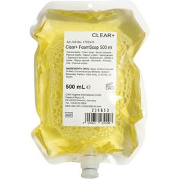 CWS Schaumseife Clear+, pH-neutral, Inhalt 0,5 Liter, VE 6 Stk