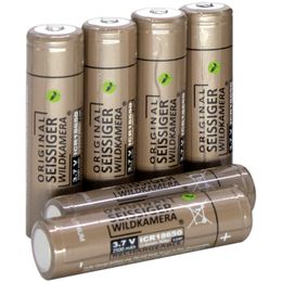 SEISSIGER Lithium-Ionen-Akku 18650 – 6 Stück